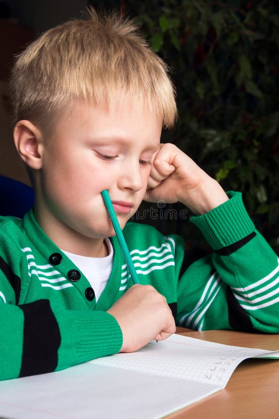 Difficult school homework stock photo. Image of hard - 61337916
