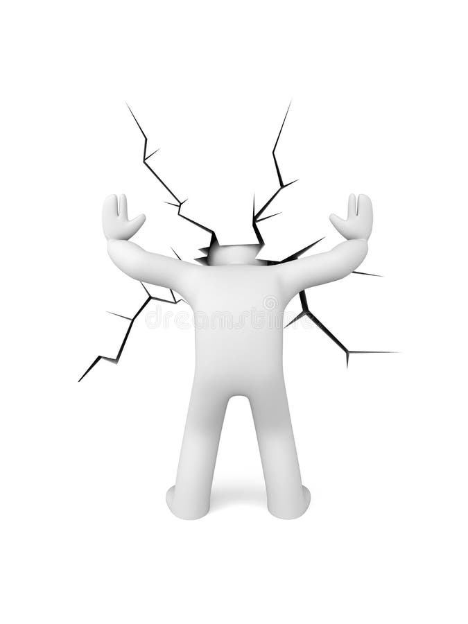 In a difficult situation stock illustration. Illustration of difficulty ...