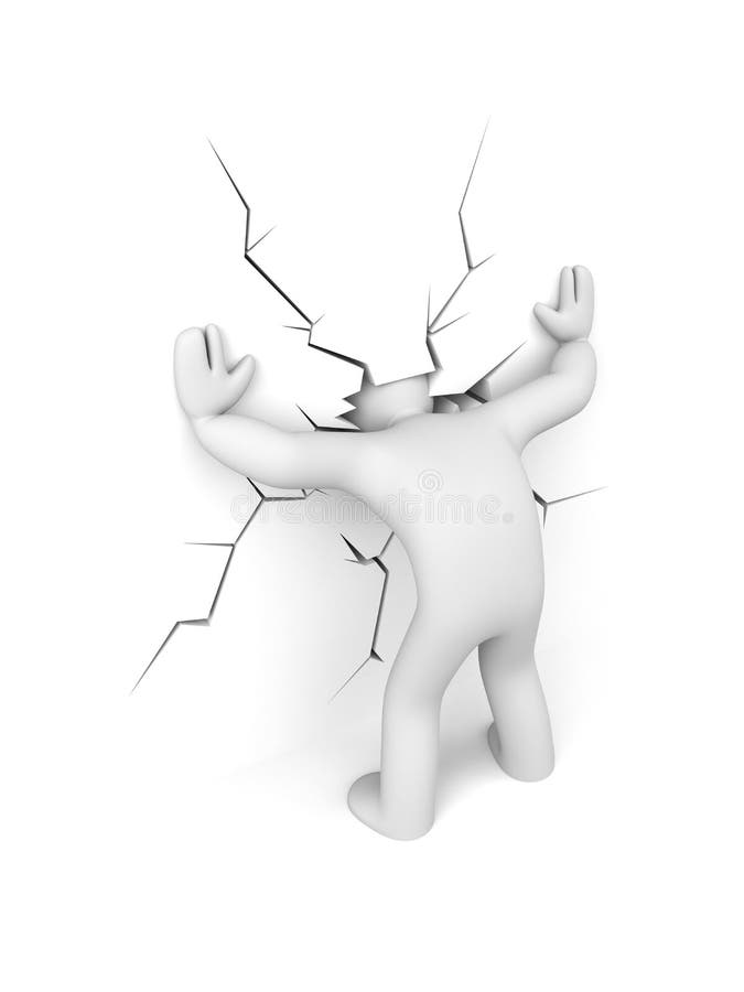 In a difficult situation stock illustration. Illustration of difficulty ...