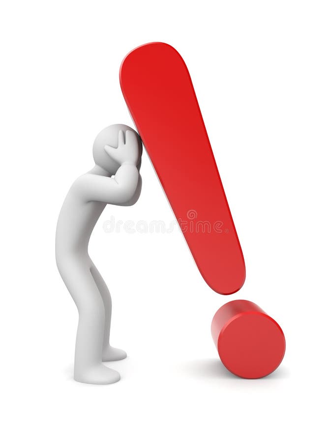 In a difficult situation stock illustration. Illustration of breakup ...