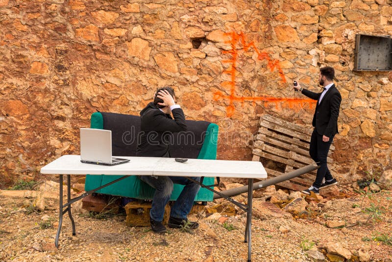 Difficult times stock photo. Image of computer, chart - 53730670