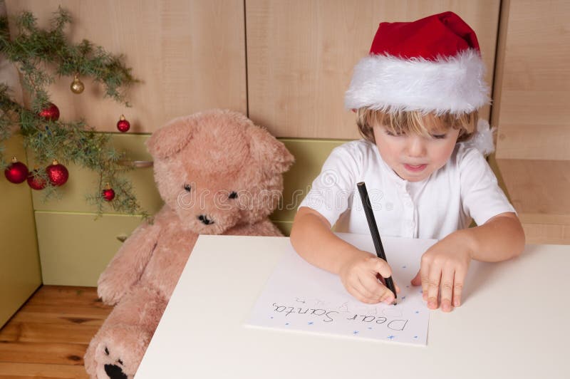It is Difficult To Write a Wish Stock Image - Image of bear, pencil ...