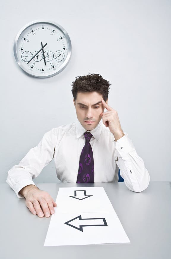 Difficulties in the Decision Stock Image - Image of caucasian, count ...