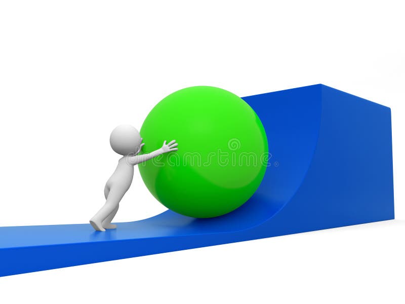 Difficulties,impossible stock illustration. Illustration of people ...