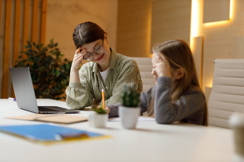 Difficulties in Learning, a Young Teacher and a Student at the Table ...