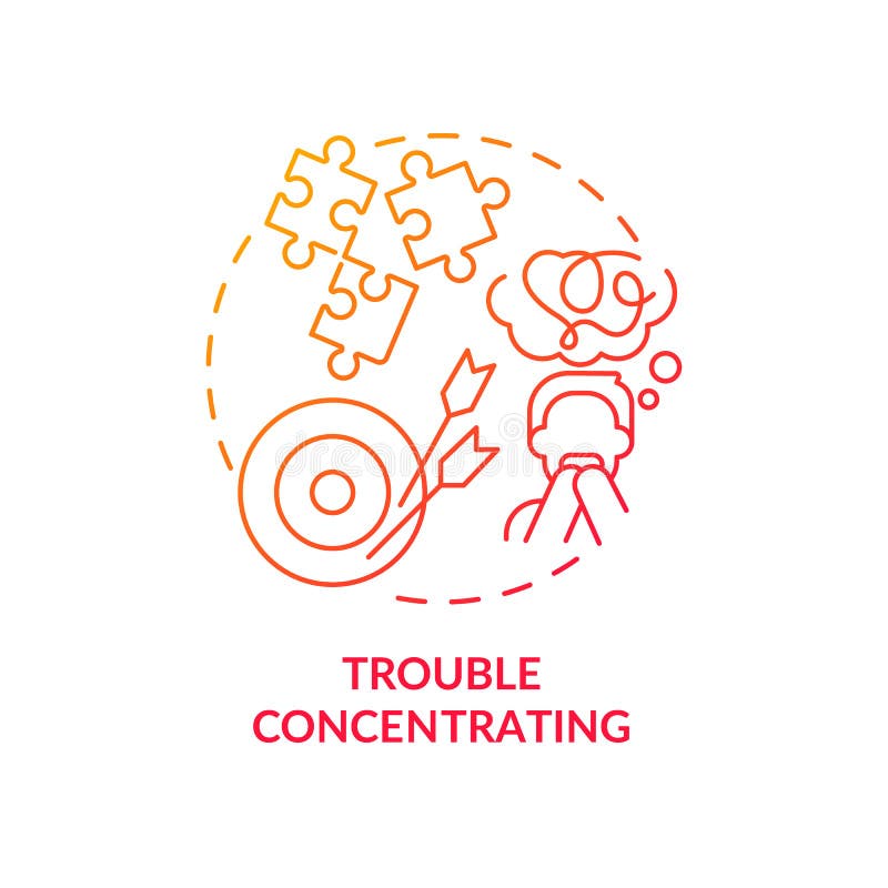 Trouble Concentrating Stock Illustrations – 41 Trouble Concentrating ...