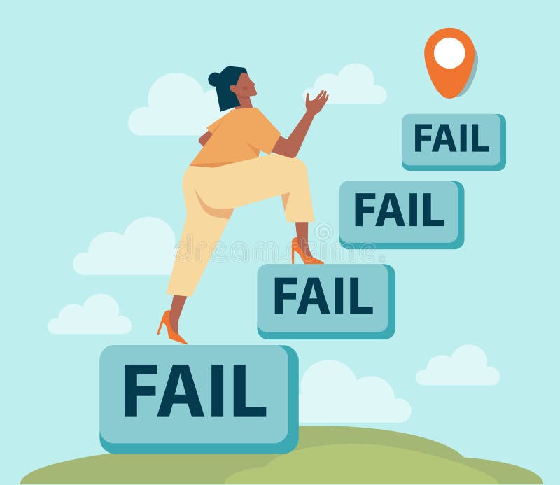 Difficulty Concept. Character Dealing with Obstacles and Challenges ...