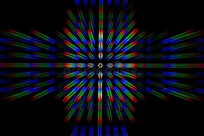 Diffraction De Lumière De La Rangée De LED Photo stock - Image du ...