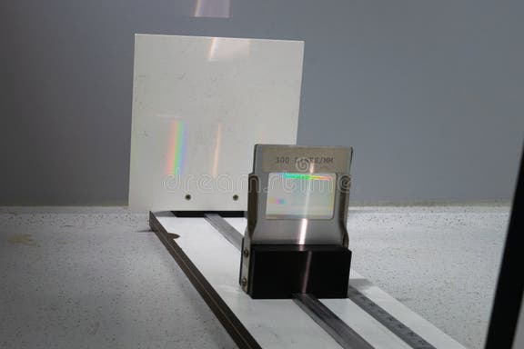 Diffraction Experiment with Rainbow Colors Stock Image - Image of ...