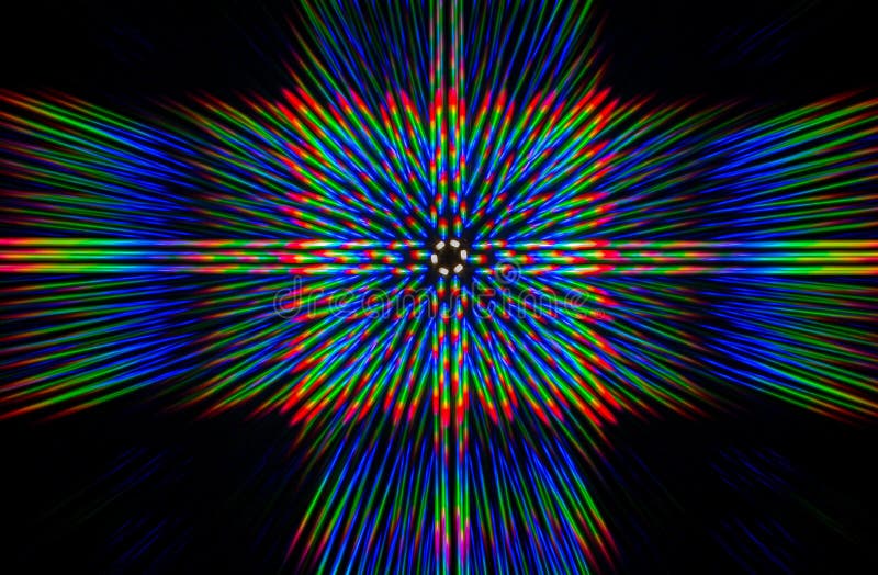 Photo Diffraction Pattern of the LED Array, Obtained by the Grating ...