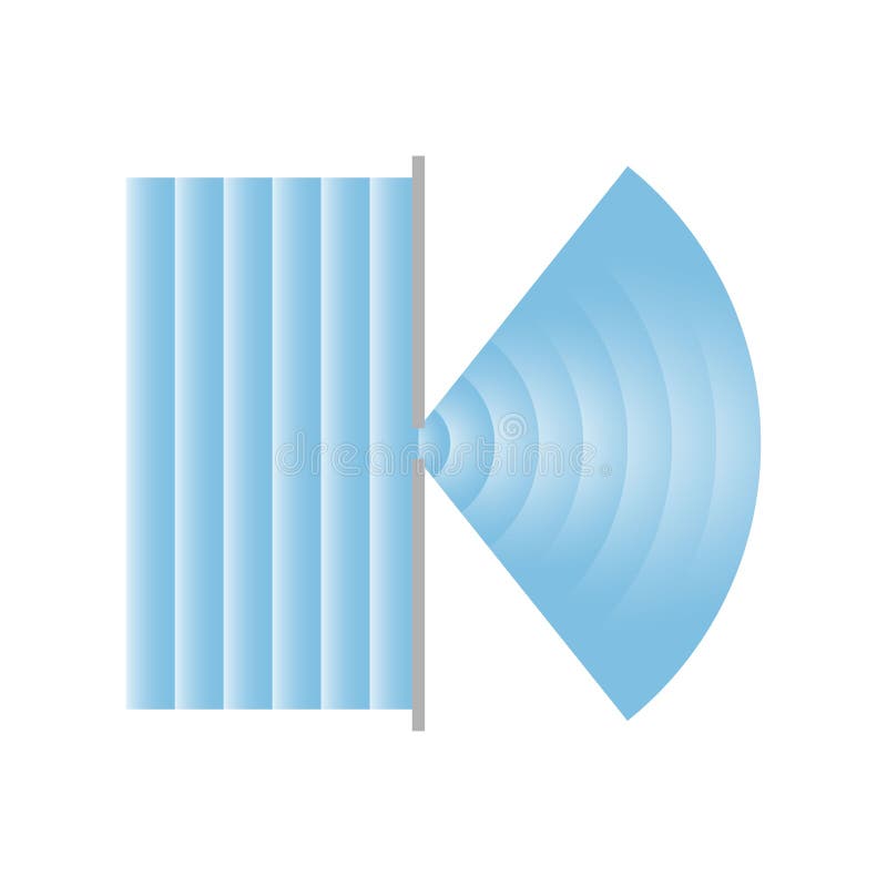 Diffraction of Light Waves Diagram. Stock Vector - Illustration of ... Diffraction of Light Waves Diagram. Stock Vector - Illustration of ...
