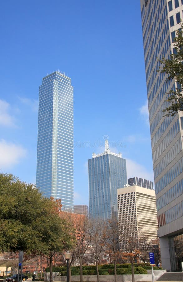 Diffrent Style Modern Building in Dallas Stock Photo - Image of sunny ...
