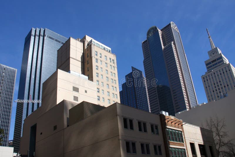 Diffrent Style Modern Buildings in Dallas Stock Photo - Image of ...