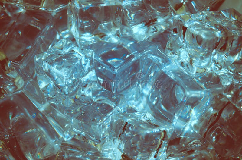 Light on icecubes stock photo. Image of liquid, crystal - 215752968