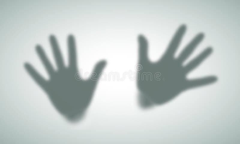 Diffuse Palm Hands Silhouette Shadow Abstract Vector Image. Blurry ...