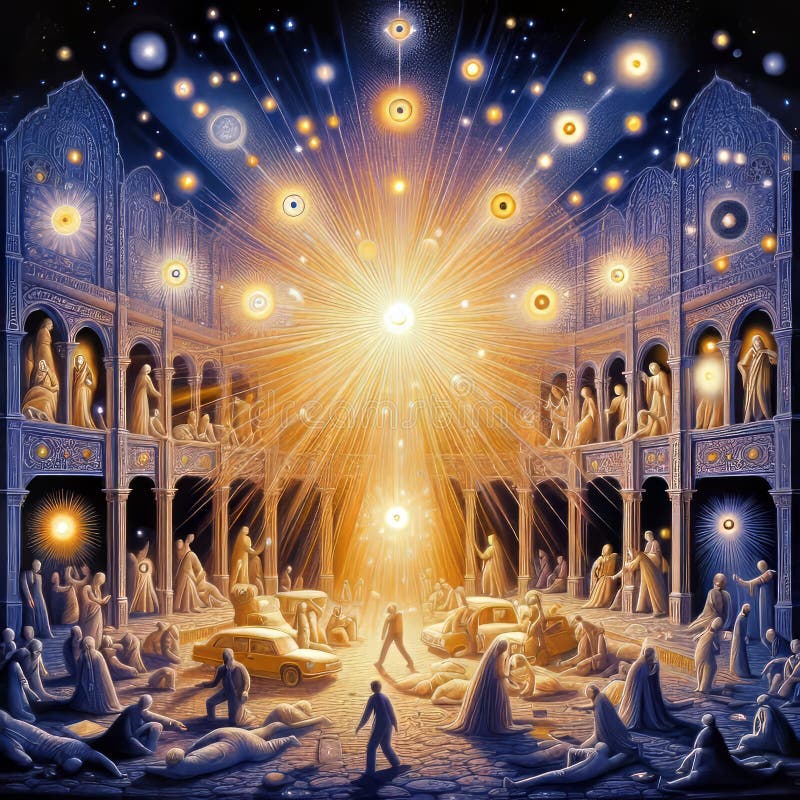 Diffuse Ray a Ray of Light that is Scattered in Multiple Directi Stock ...