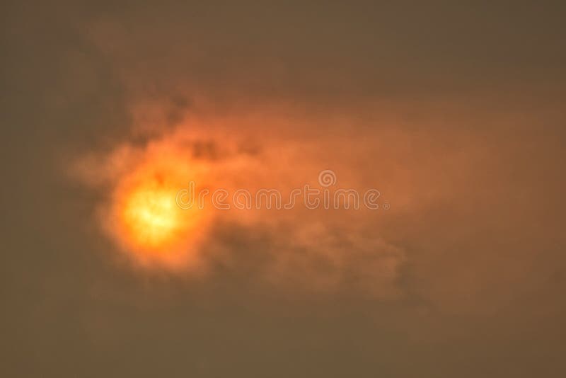 Diffuse sun stock image. Image of smoky, fire, mysterious - 86182207