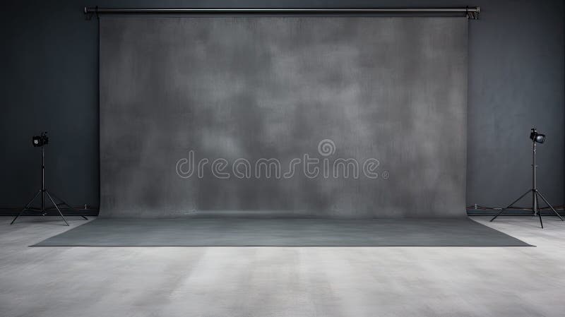 Diffused Dark Gray Studio Background Stock Illustration - Illustration ...