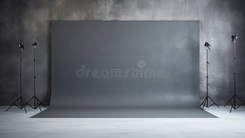 Diffused Dark Gray Studio Background Stock Illustration - Illustration ...