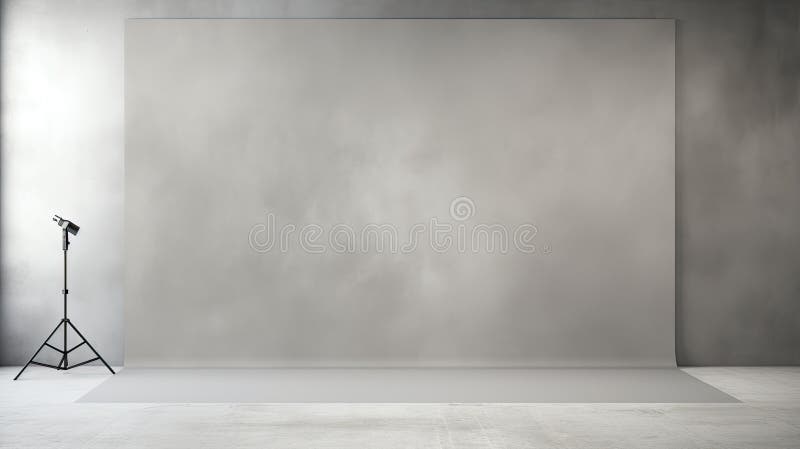 Diffused Light Grey Studio Background Stock Illustration - Illustration ...