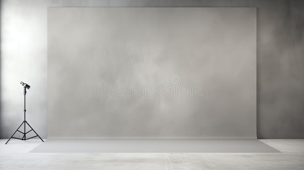 Diffused Light Grey Studio Background Stock Illustration - Illustration ...