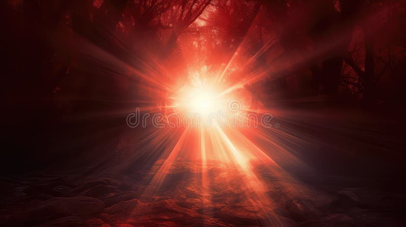 Illuminating Diffused Red Ray Background Ai Stock Illustrations – 2 ...
