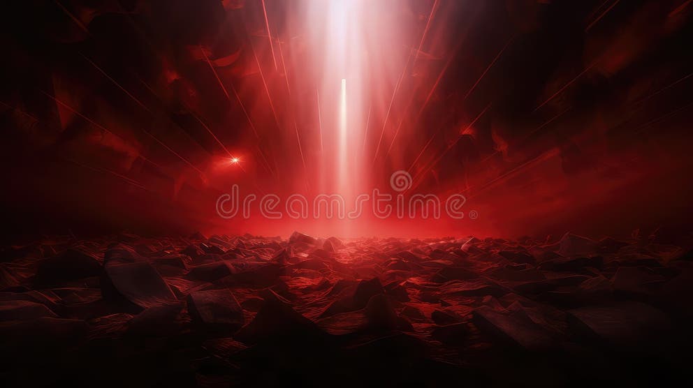 Diffused Red Ray Background Stock Illustration - Illustration of ...