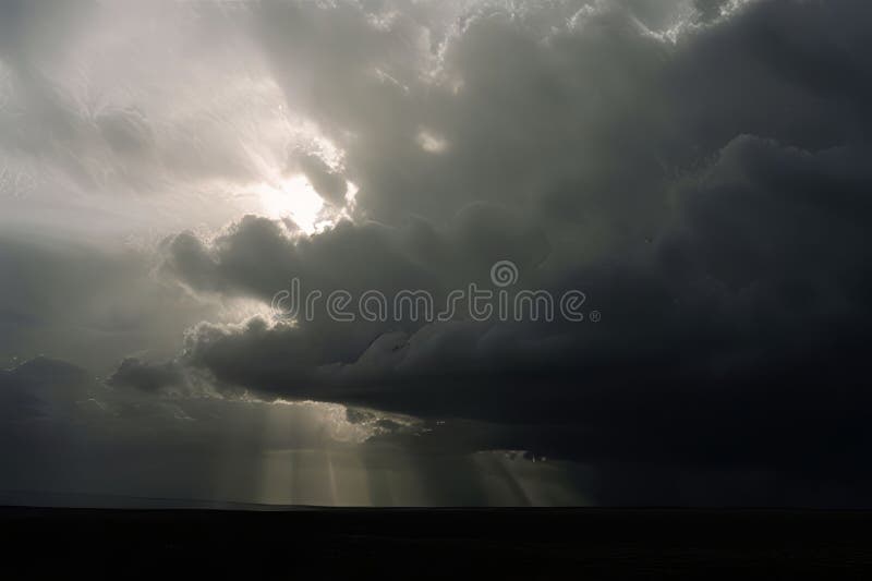 A Diffused Shadow Cast on a Cloudy Day with Soft Indistinct Edge Stock ...