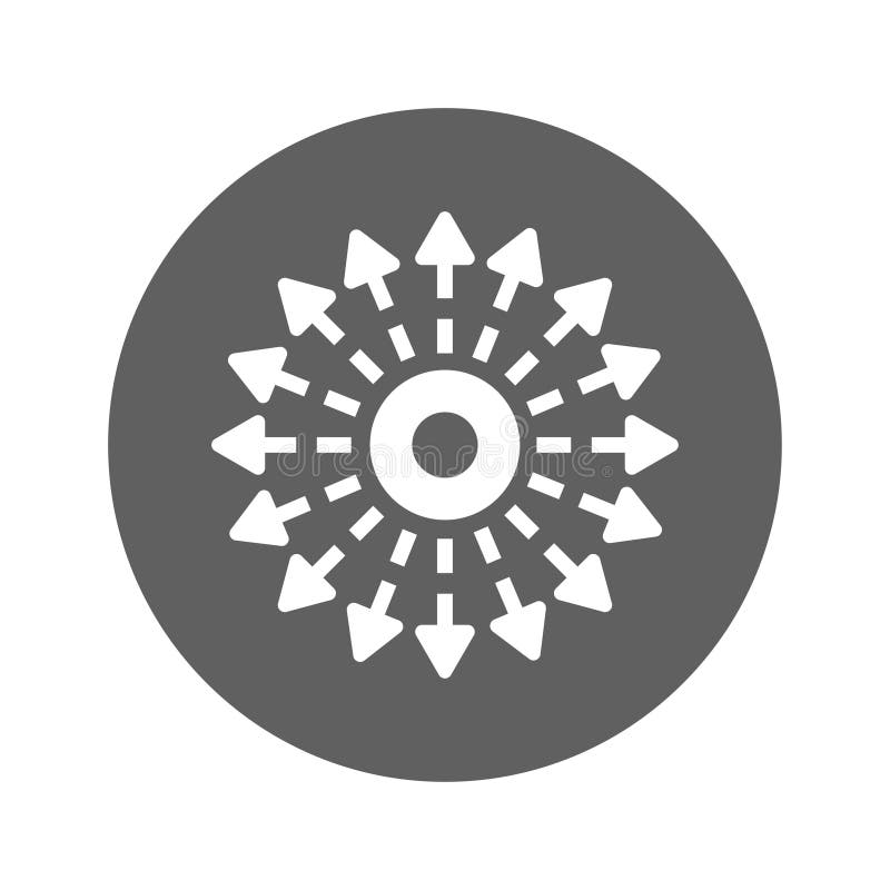 Diffusion, dispersal icon stock illustration. Illustration of ...