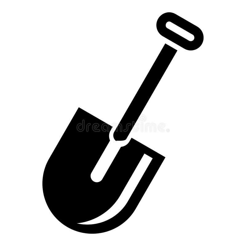 Dig Shovel Icon, Simple Style Stock Vector - Illustration of gardening ...