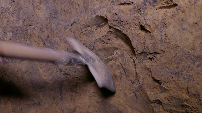 Dig the Soil with a Shovel. Digging Underground. Escape from the Prison ...