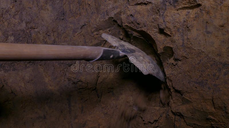 Dig the Soil with a Shovel. Digging Underground. Escape from the Prison ...