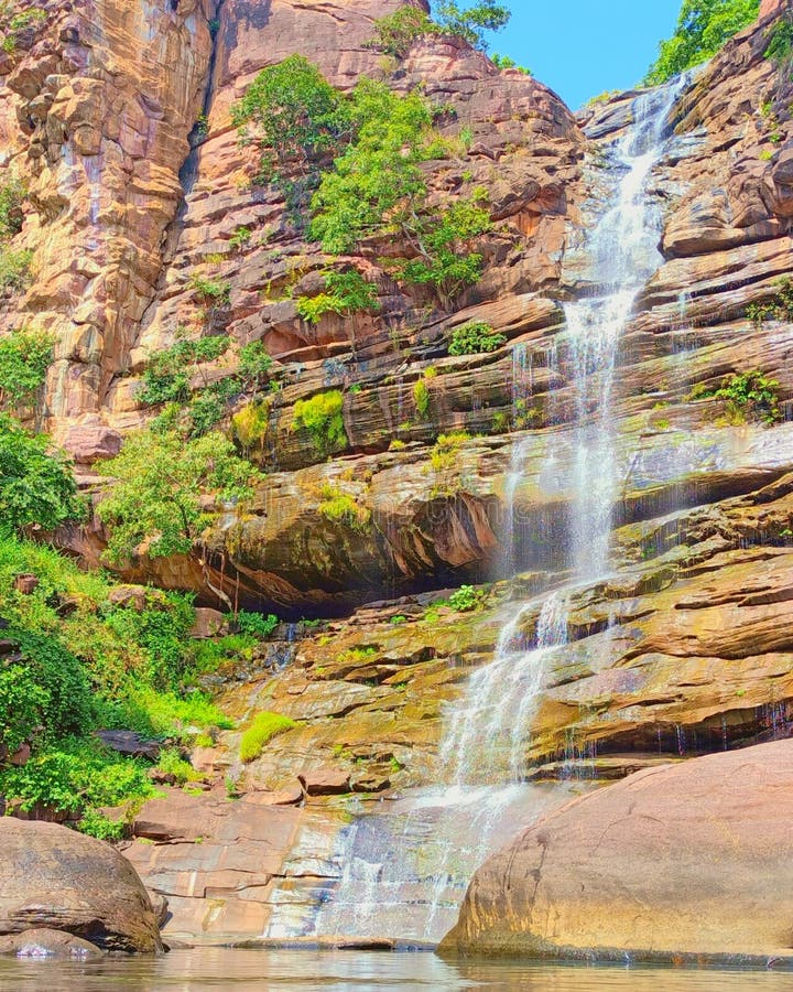 Digambar Waterfall Bhopal stock photo. Image of green - 258704970