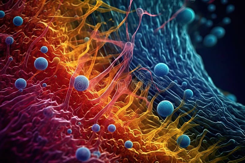 Digestive System, Microbiome Photography Under Microscope Stock ...