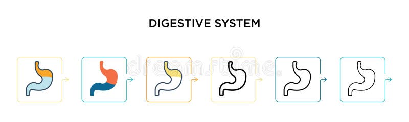 Digestive System Icon Vector. Trendy Flat Digestive System Icon from ...