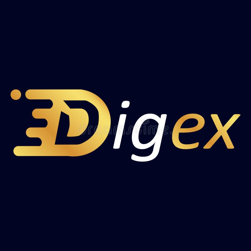 Digex Token Symbol Cryptocurrency Logo, Coin Icon Isolated on White ...