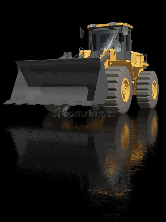 Digger stock illustration. Illustration of isolated, power - 10091011