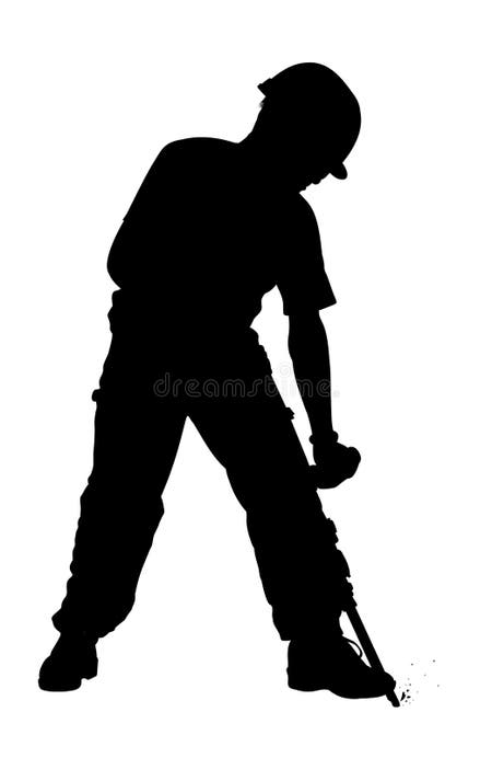 Man Digging Silhouette Stock Illustrations – 498 Man Digging Silhouette ...