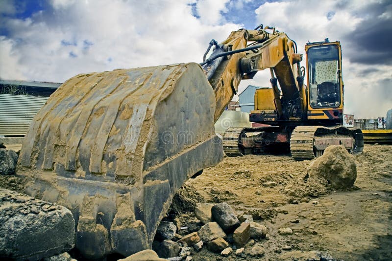 Digger stock image. Image of working, work, industrial - 4720795
