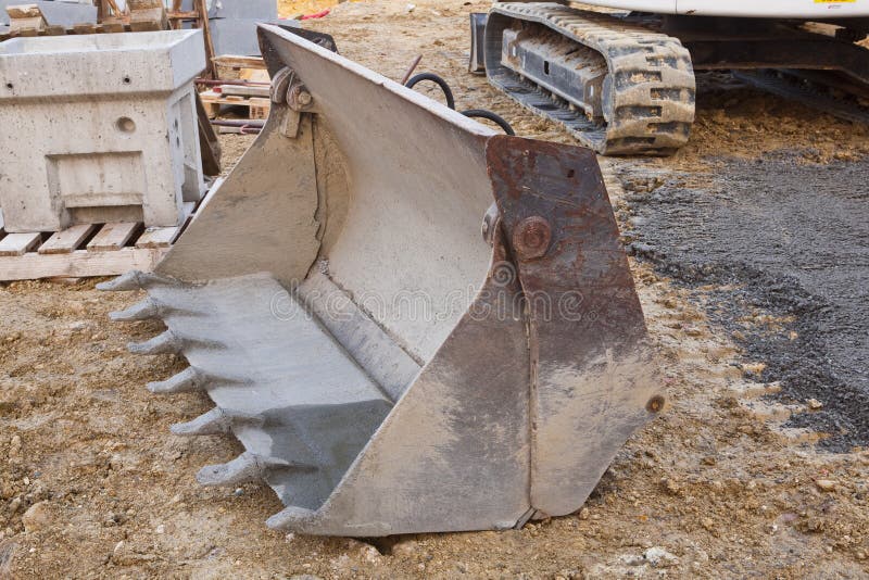 Digger bucket stock photo. Image of heavy, excavation - 28067614
