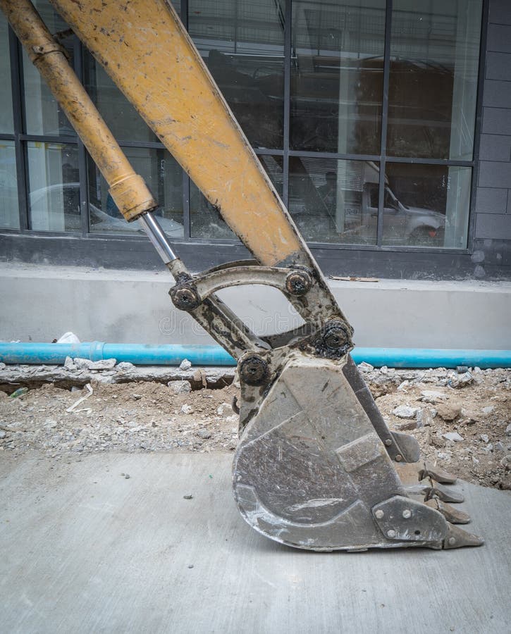 Digger Construction Machine Stock Image - Image of road, modern: 58082069