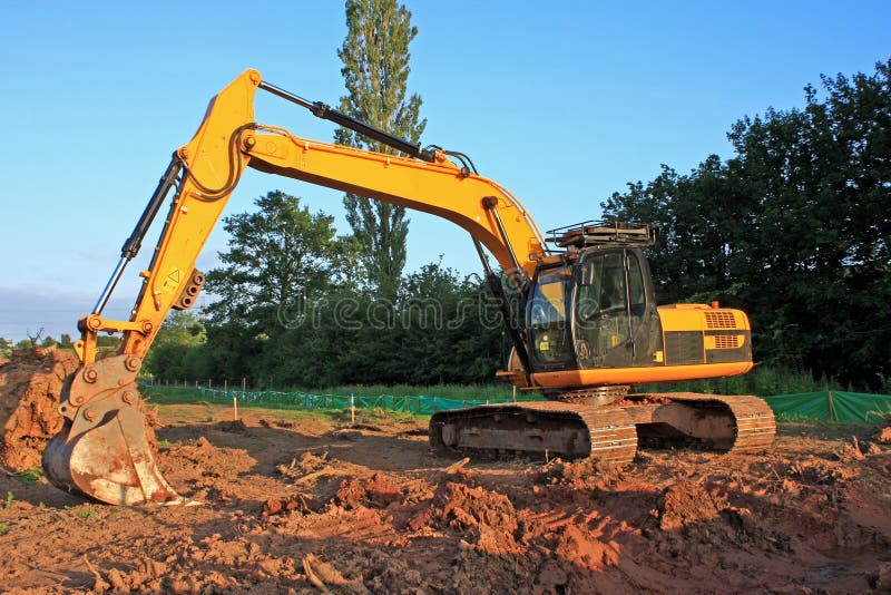 Digger stock image. Image of grader, construction, industrial - 41744143