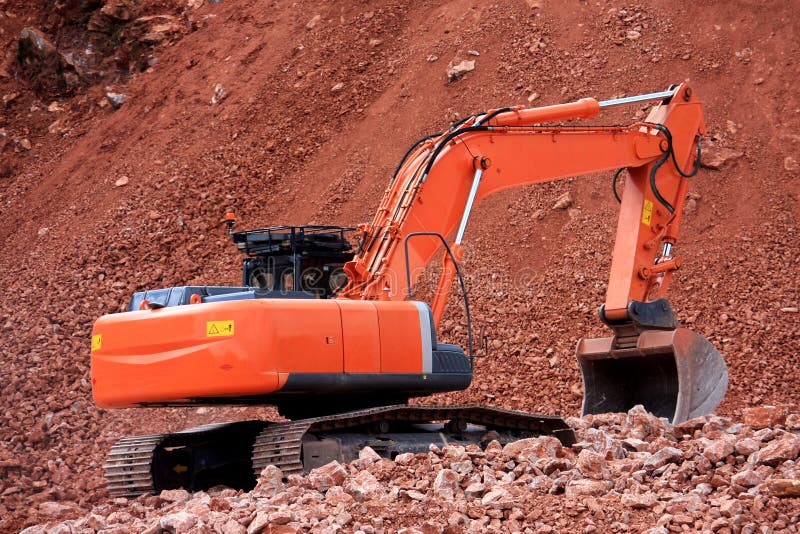 Digger stock image. Image of track, construction, truck - 46108587