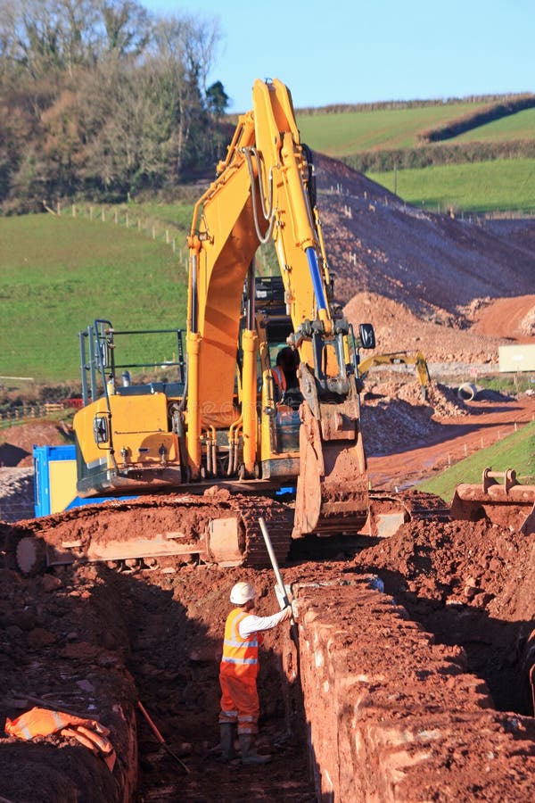 Trench digger. stock image. Image of photo, equipment - 24728375