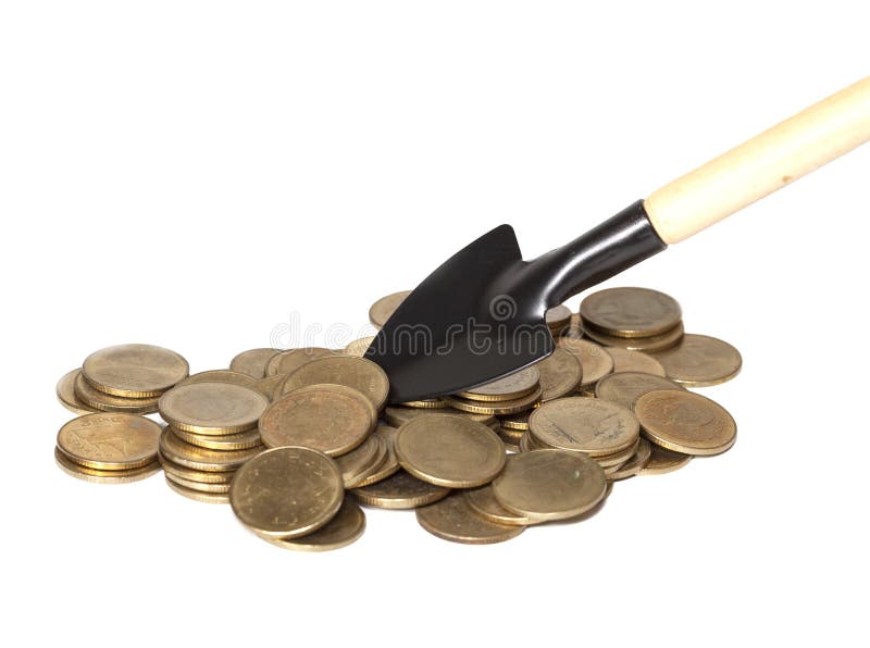 Digger a Gold Coin,business Stock Image - Image of shovel, agricultural ...