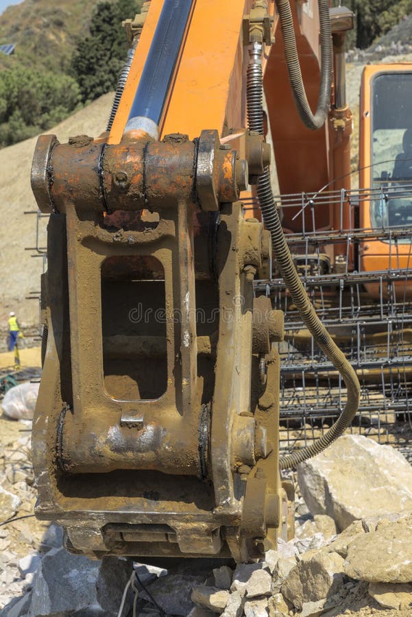 Digger stock image. Image of scoop, earthmoving, working - 41059847