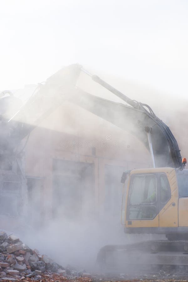 Flying bricks stock image. Image of explosion, removal - 6010185