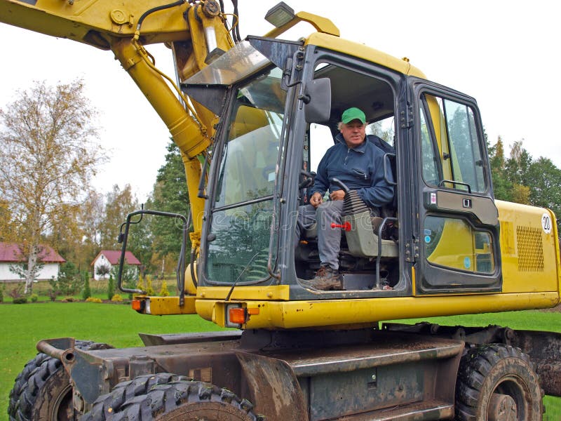 Digger stock image. Image of backhoe, equipment, load - 7873087