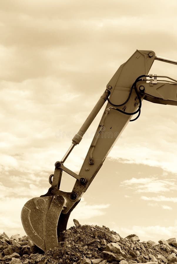 Digger shovel stock photo. Image of mover, hydraulic - 19628780