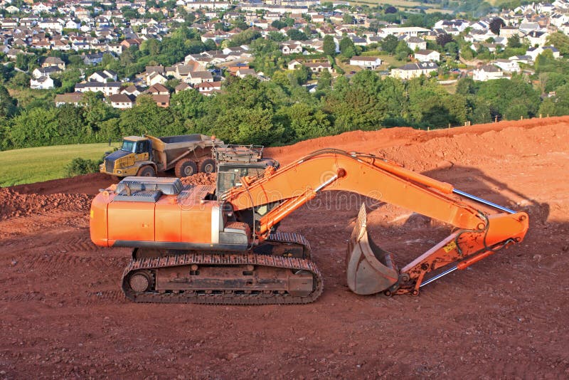 Digger stock photo. Image of bulldozers, diggers, construction - 50795074
